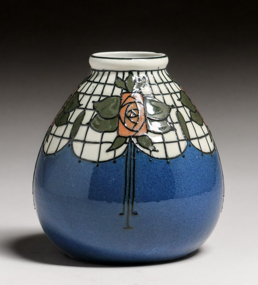 Wood & Sons Frederick Rhead Glasgow Influenced Vase c1920s - California ...