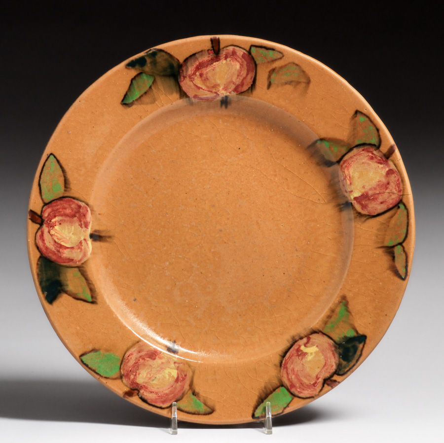 Early Pewabic Pottery Iridescent Apple Blossom Plate c1910 - California ...