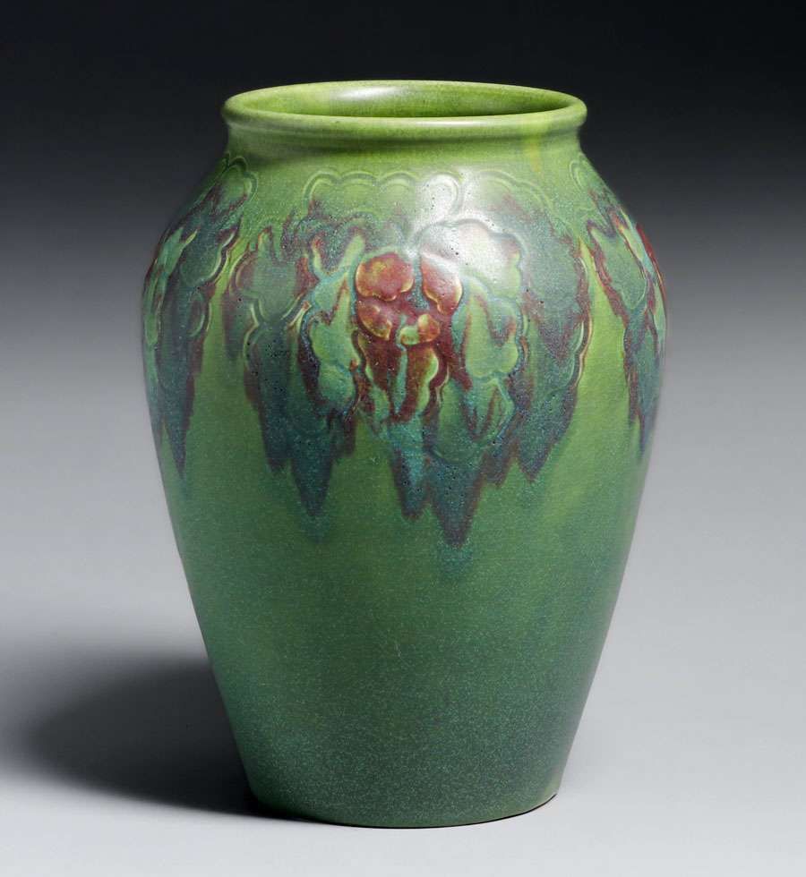 Large Rookwood Pottery Charles S. Todd Carved Vase 1914 - California ...