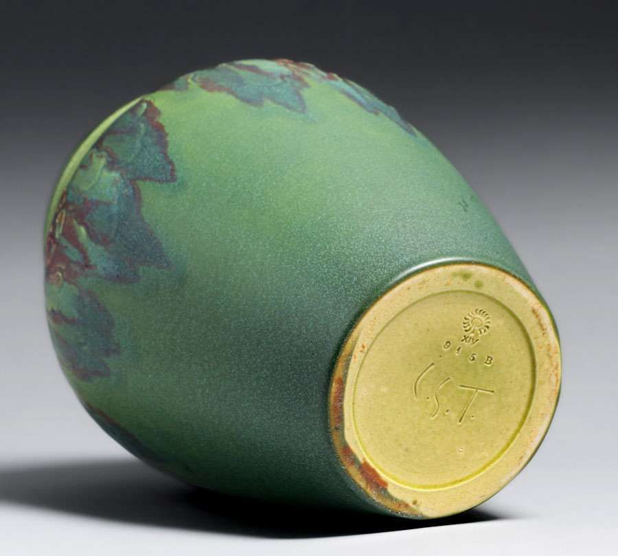 Large Rookwood Pottery Charles S. Todd Carved Vase 1914 - California ...
