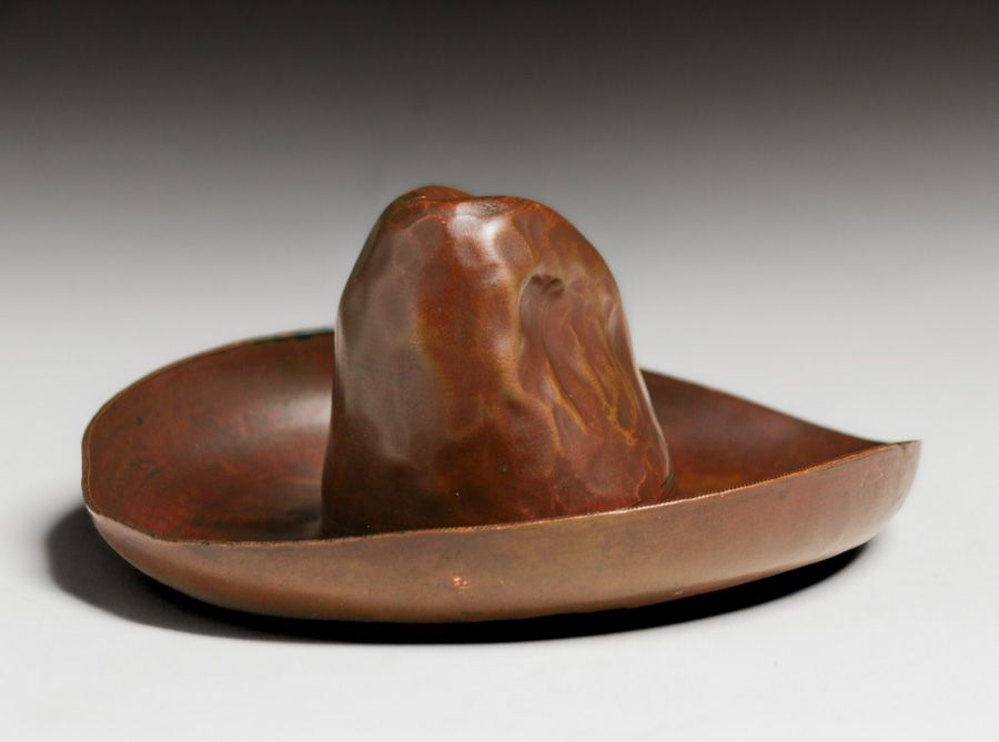 Arts & Crafts Period Hammered Copper Stetson Hat c1920s - California ...