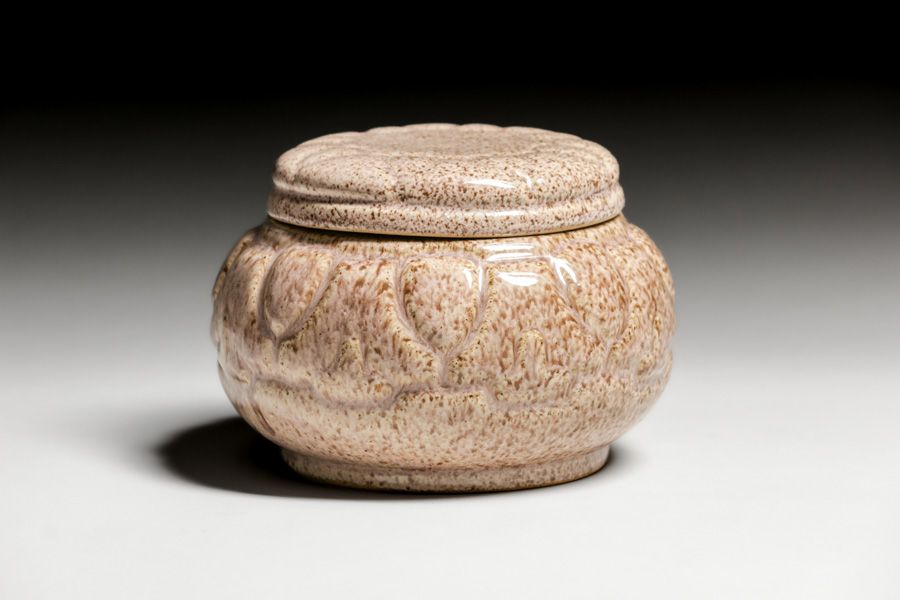 Fulper Pottery Speckled Brown Covered Bowl c1910s - California ...