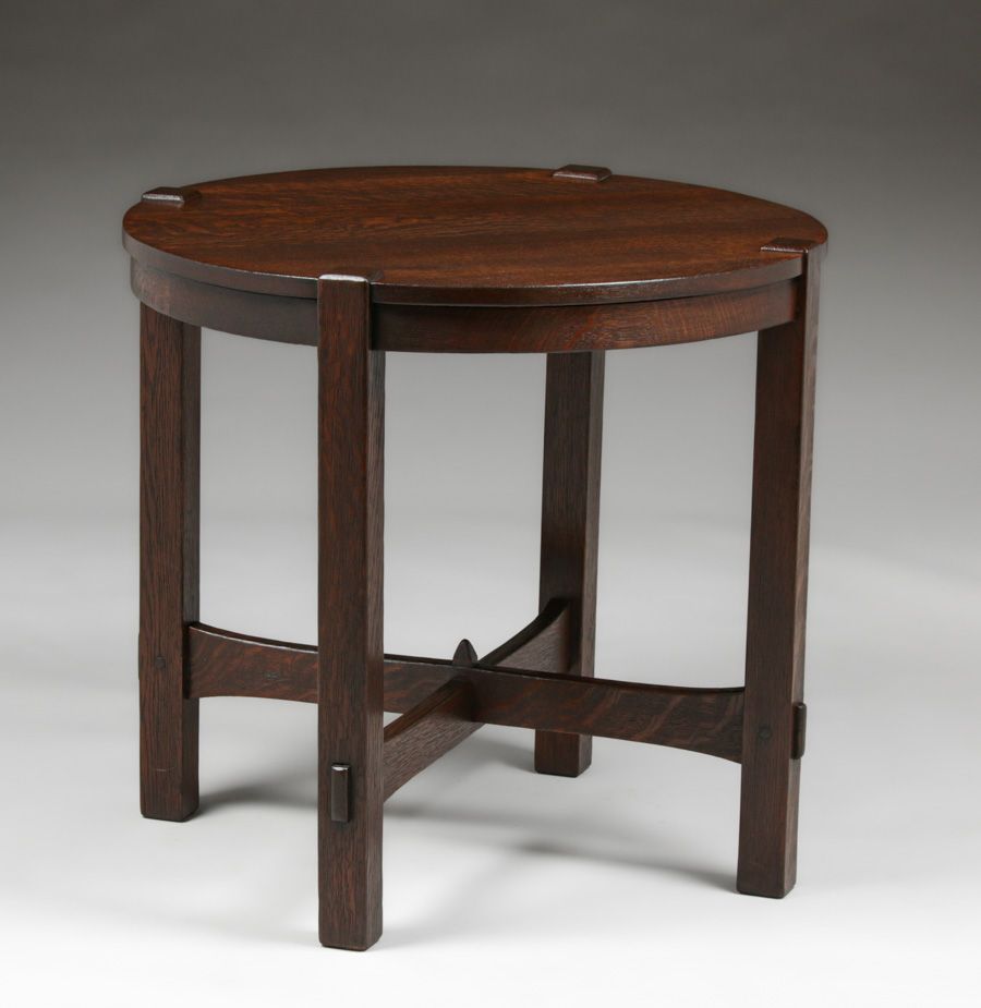 Early Gustav Stickley #440 Oak Lamp Table c1902 - California Historical ...