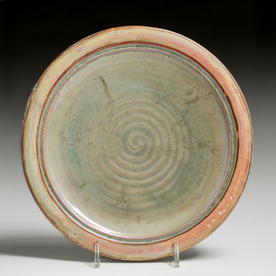 Pewabic Pottery Iridescent Plate c1920s - California Historical Design ...